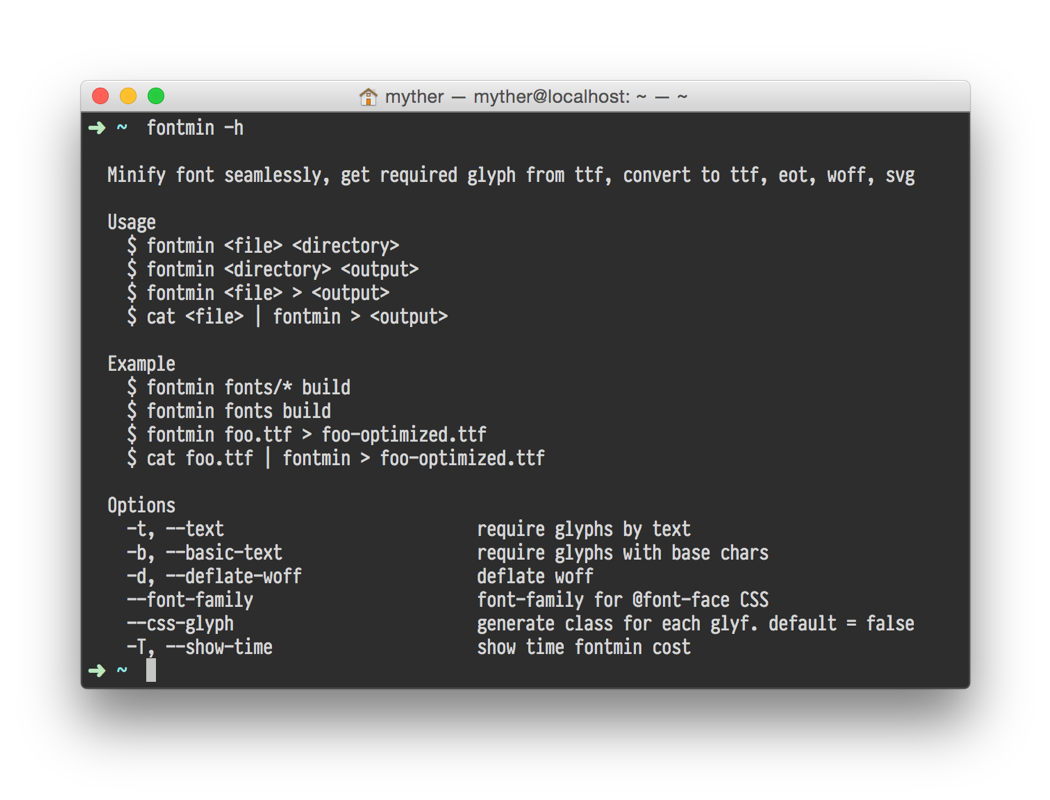 Fontmin - Solution Of Font Subsetting